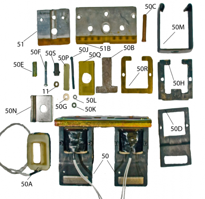 Exploded DECCO™ Solenoid and Associated Installation Parts | VESCO