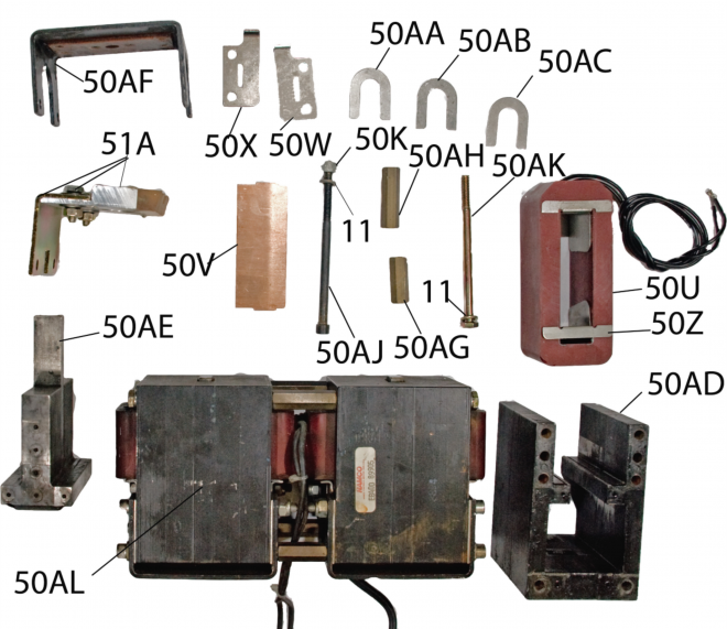 Exploded NAMCO™ Solenoid and Associated Installation Parts | VESCO